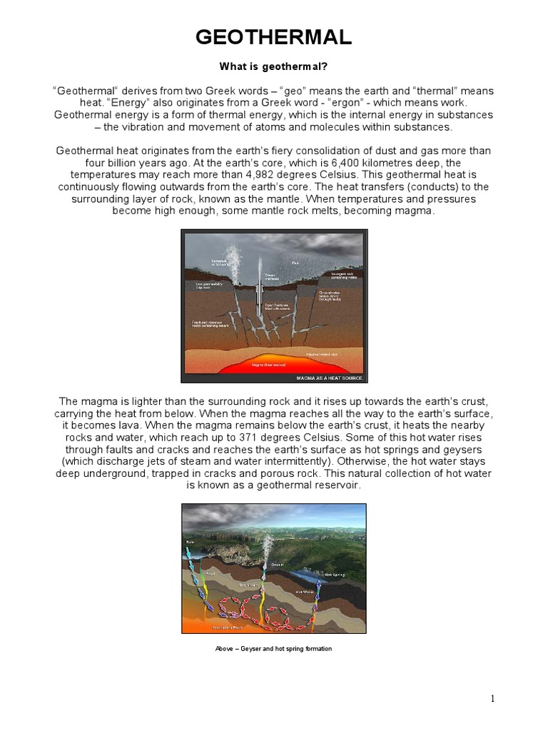 GEOTHERMAL | PDF | Geothermal Energy | Magma