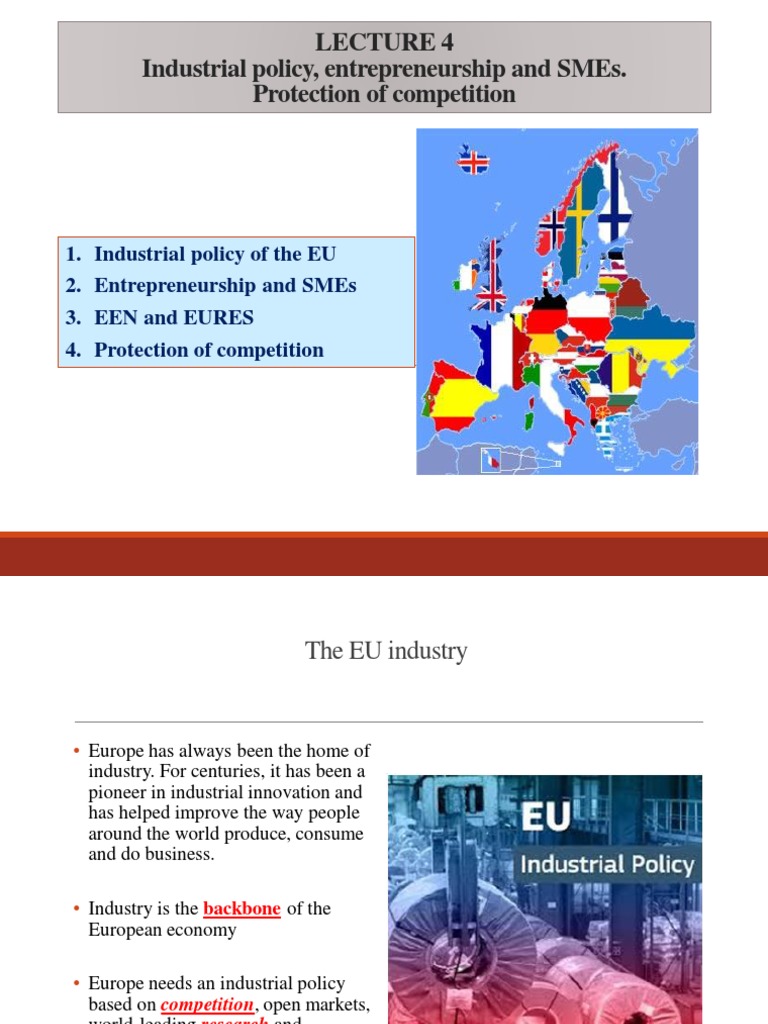 EU Industrial Policy and SMEs Overview | PDF | Small And Medium Sized ...