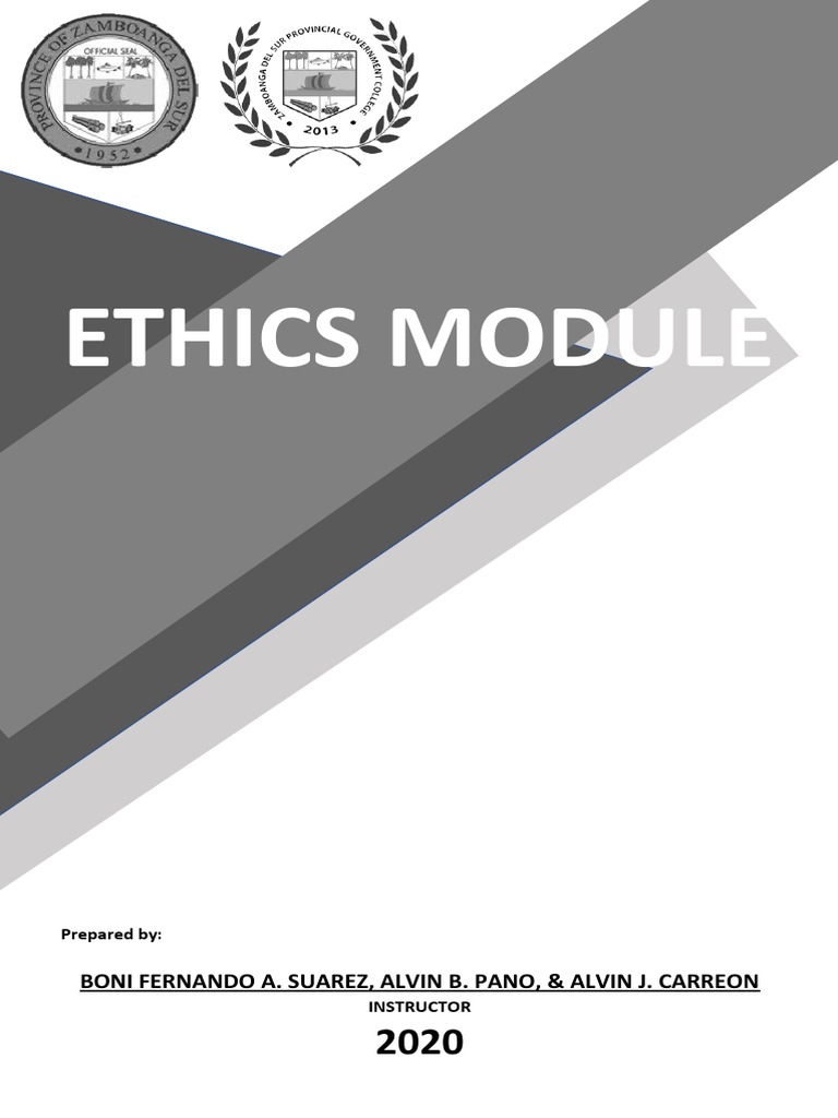 Ethics Module Prelim | PDF