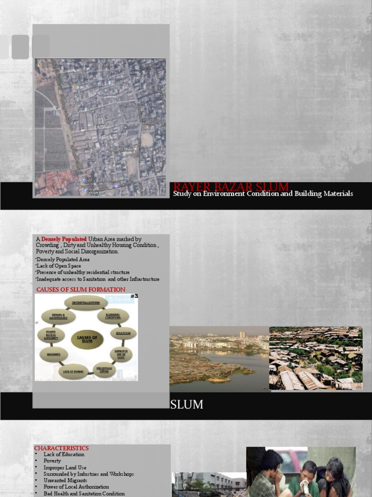A Brief Study of Rayer Bazaar Slum | PDF | Slum | Roof