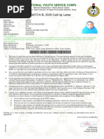 NYSC Registration Form Template | PDF | Social Institutions