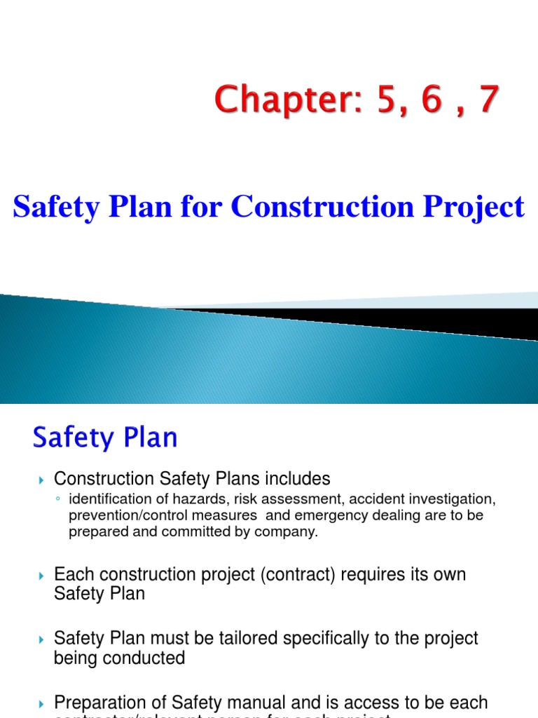 Safety Plan For Construction Project | PDF | Occupational Safety And ...