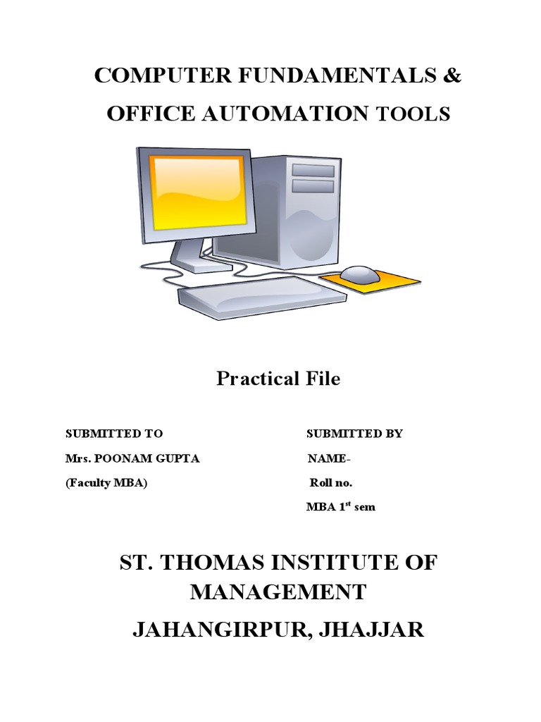 Computer Fundamentals & Office Automation: Tools | PDF | Learning ...