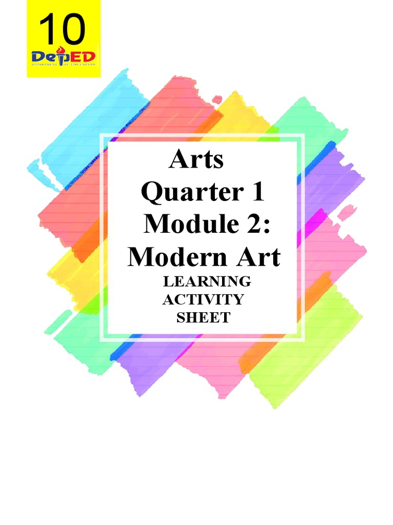 ARTS QUARTER1-MOD2-COVER-LESSON 6-10 - v3 | PDF | Learning | Rubric (Academic)