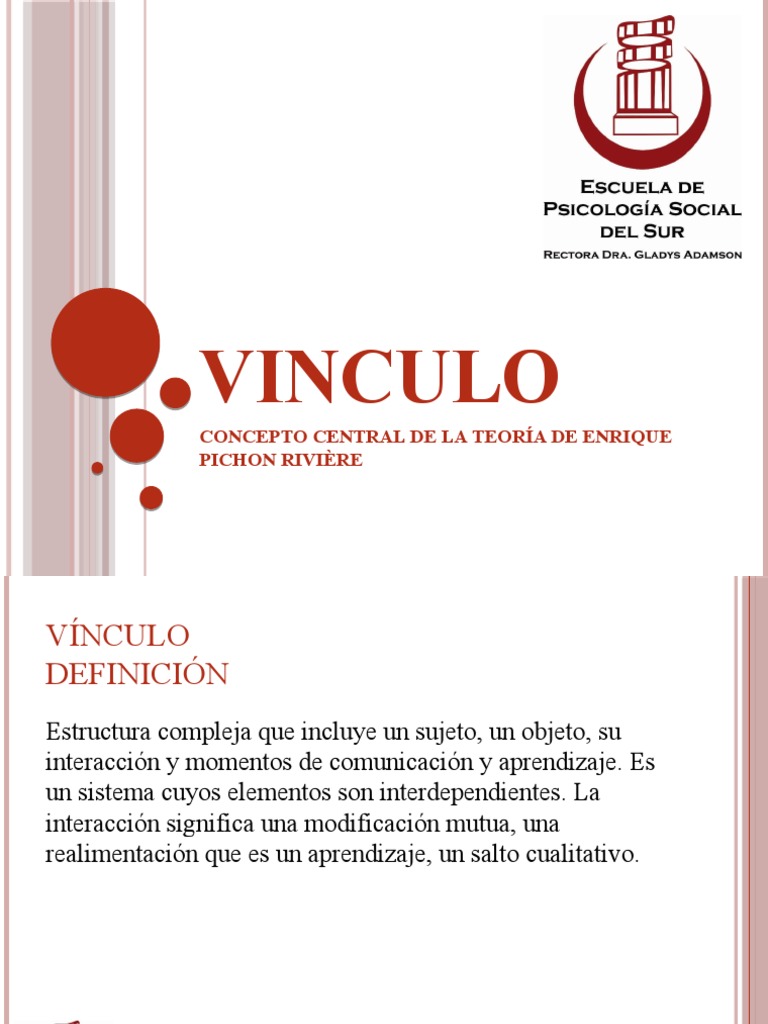 VINCULO Power Point - PPT 10-04-15 | PDF