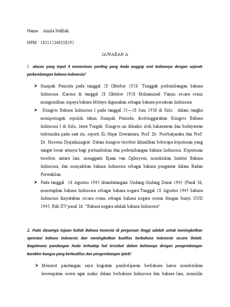 Uts Bindo Mila | PDF