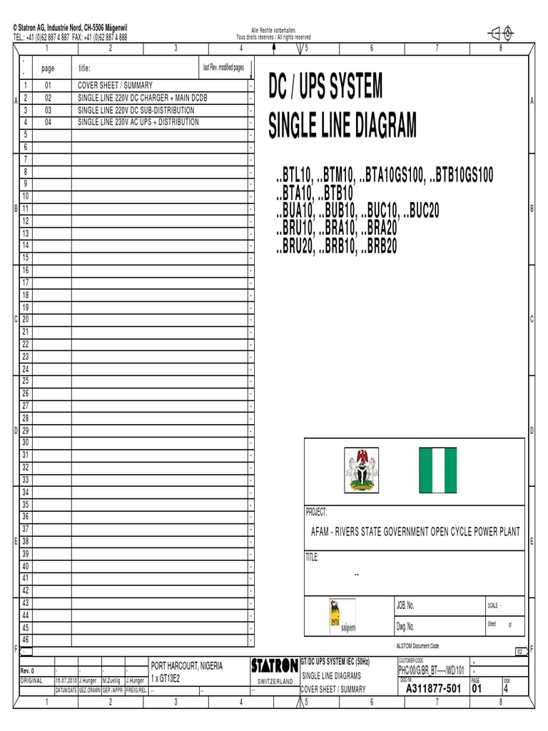 DC & Ups System P&id | PDF | Mains Electricity | Power Inverter