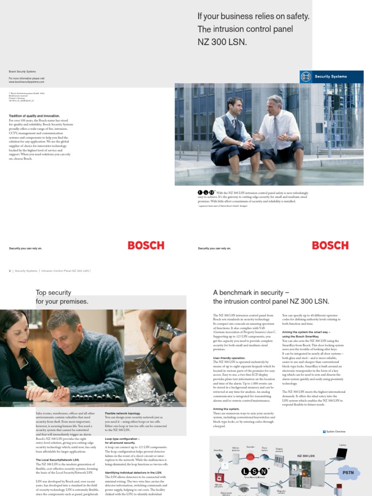 If Your Business Relies On Safety. The Intrusion Control Panel NZ 300 ...