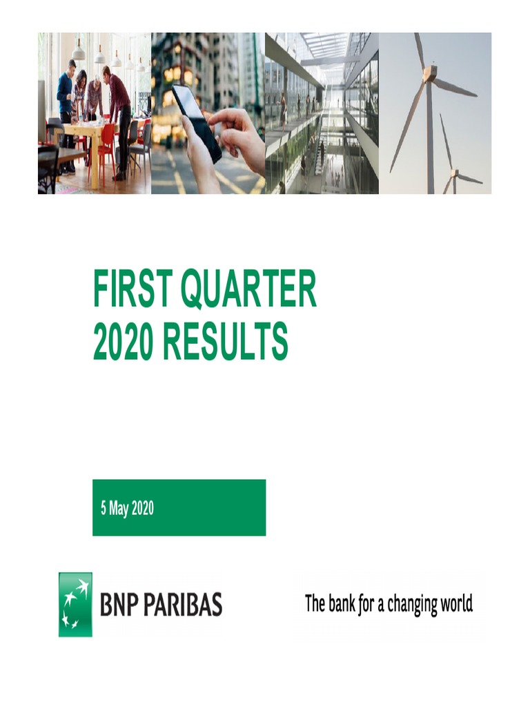 First Quarter 2020 RESULTS | PDF | Book Value | Revenue