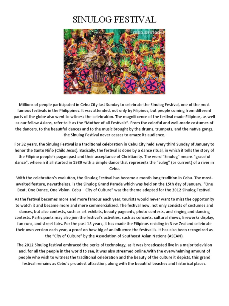 The Magnificence and Cultural Significance of the Sinulog Festival in ...