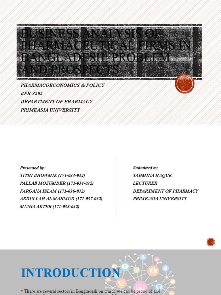 Business Analysis of Pharmaceutical Firms in Bangladesh | PDF ...