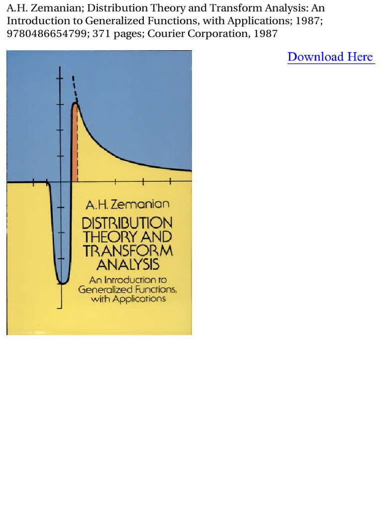 Index Distribution Theory and Transform Analysis An Introduction To | PDF | Generalized Function ...