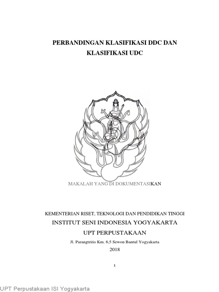 Komparasi Klasifikasi DDC Dan Klasifikasi UDC PDF | PDF