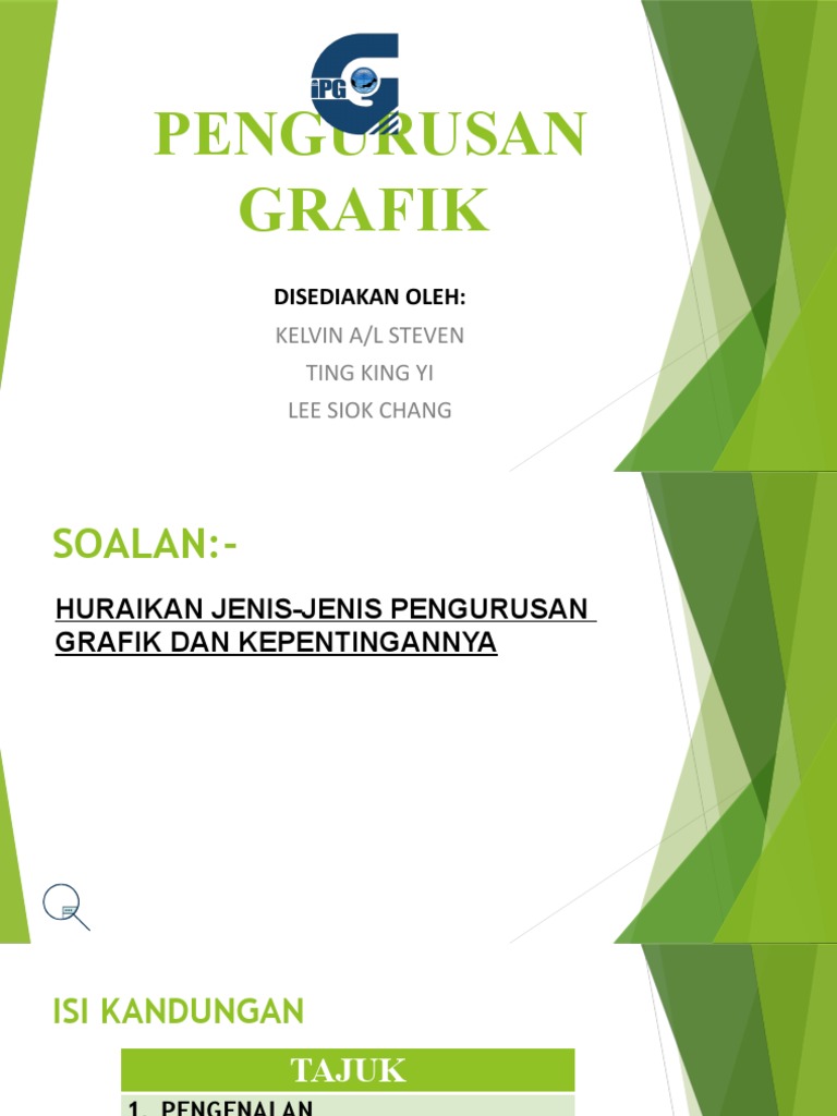 Jenis-Jenis Pengurusan Grafik Dan Kepentingannya | PDF
