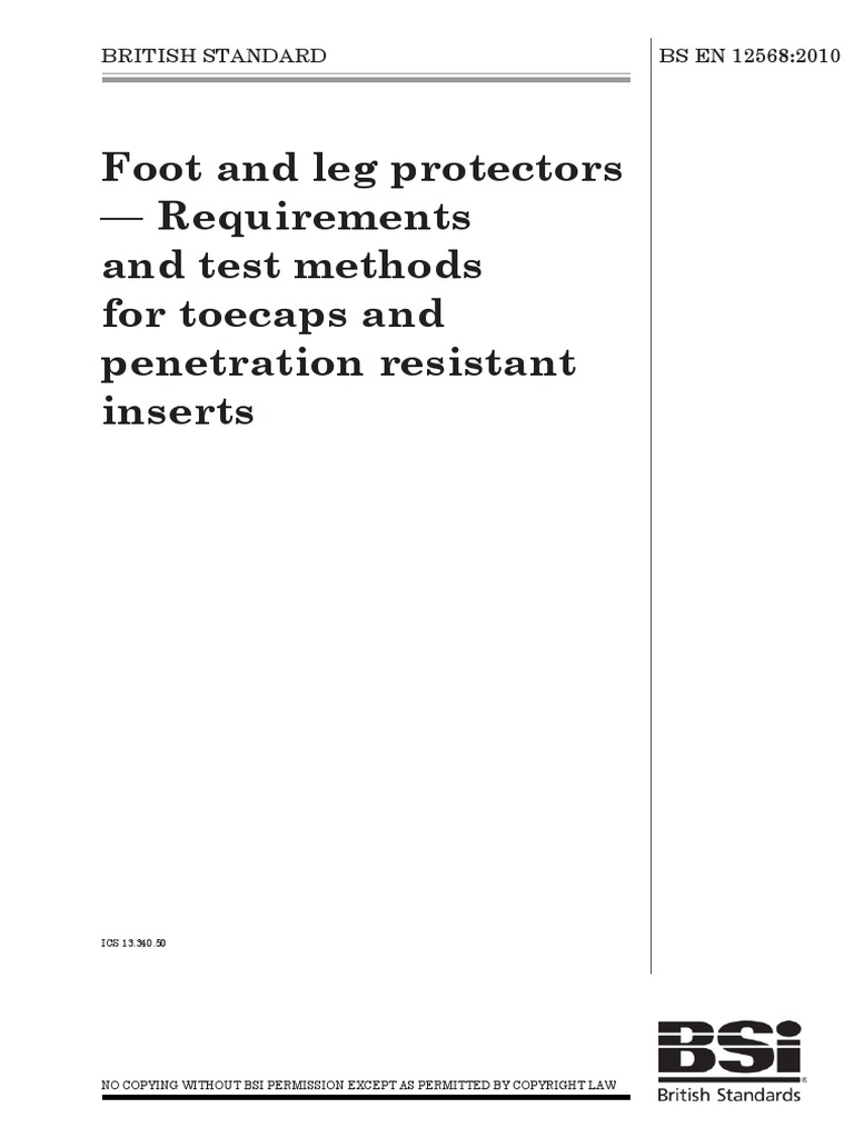 BS en 12568-2010 | PDF | Personal Protective Equipment | Corrosion