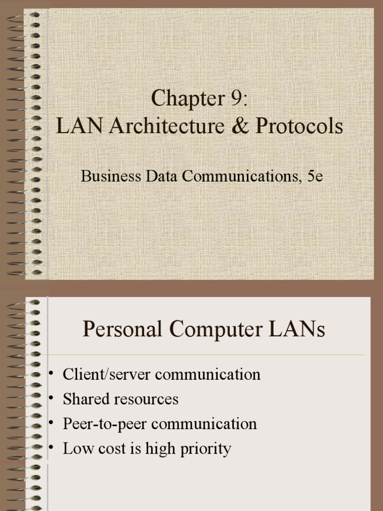 LAN Architecture & Protocols: Business Data Communications, 5e | PDF ...