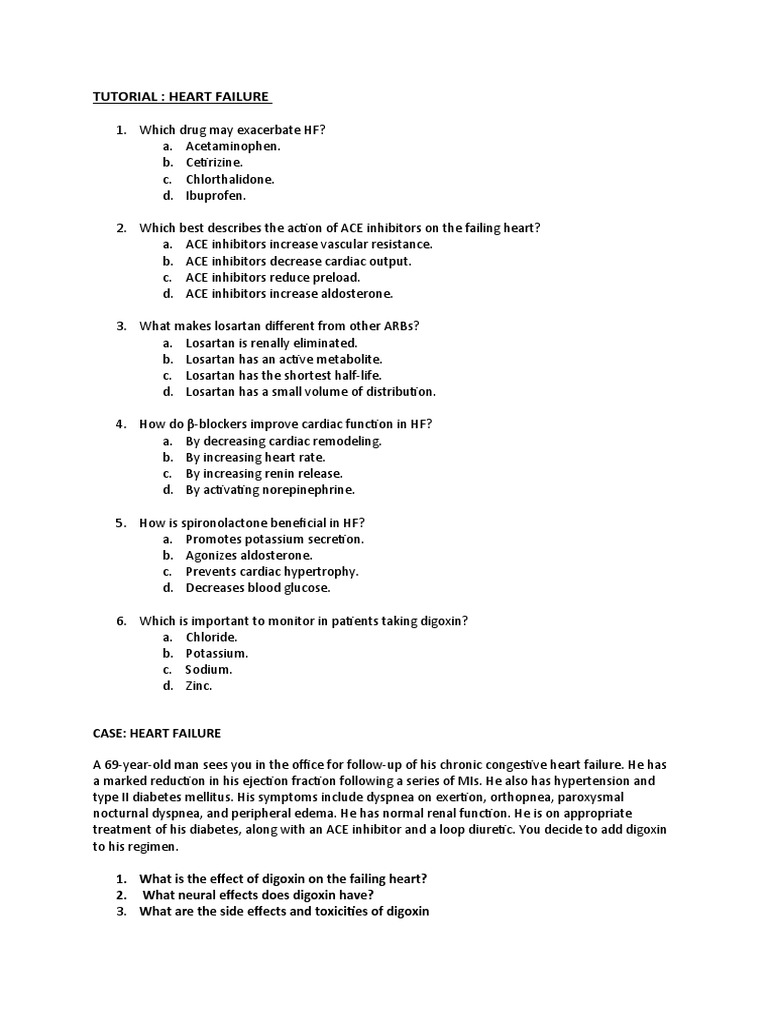 Heart Failure Tutorial | PDF