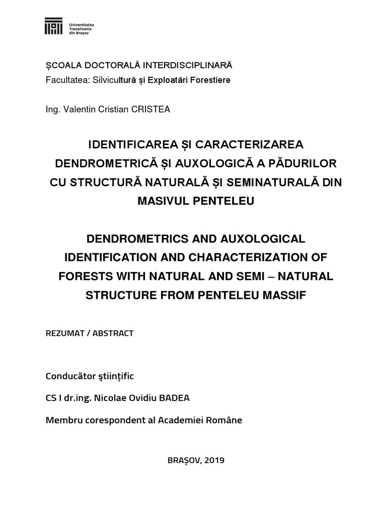 1.rezumat Cristea Valentin-A | PDF