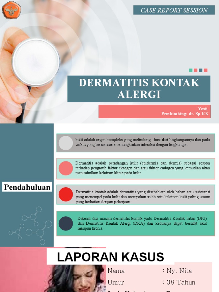 Dermatitis Kontak Alergi: Kasus dan Penanganan | PDF