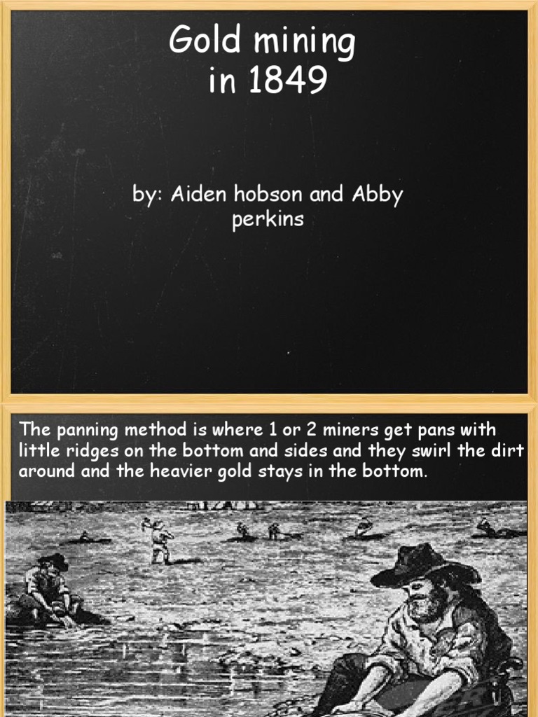 Gold Mining Techniques of 1849 | PDF