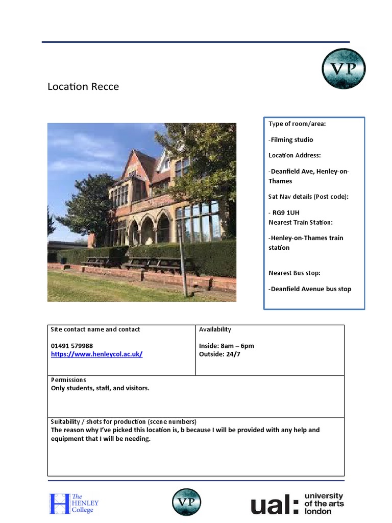 Location Recce 2 | PDF