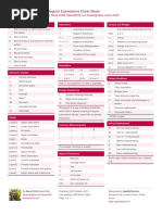 RegEx Cheat Sheet | PDF | Regular Expression | Naming Conventions