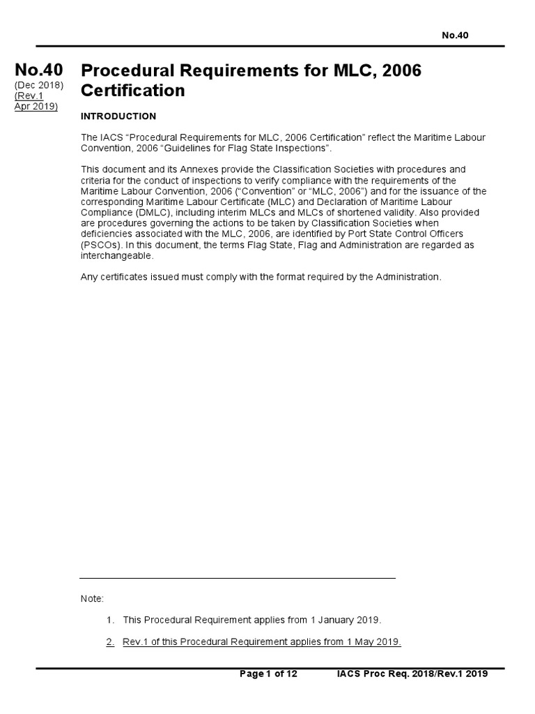 PR 40 Rev1 Apr 2019 Ul | PDF | Verification And Validation | Regulatory ...