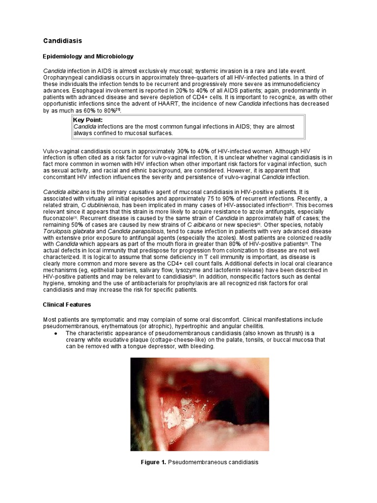 Candidiasis: Epidemiology and Microbiology | PDF | Candidiasis ...