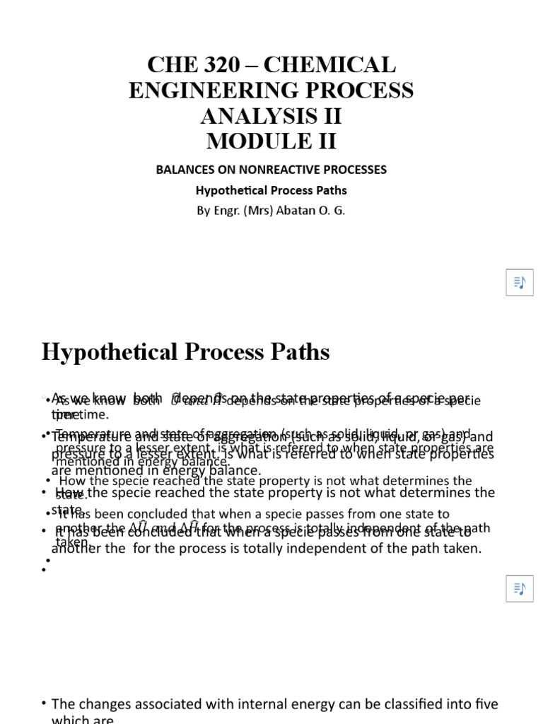 Hypothetical Process Paths WITH Explaination | PDF | Gases | Liquids