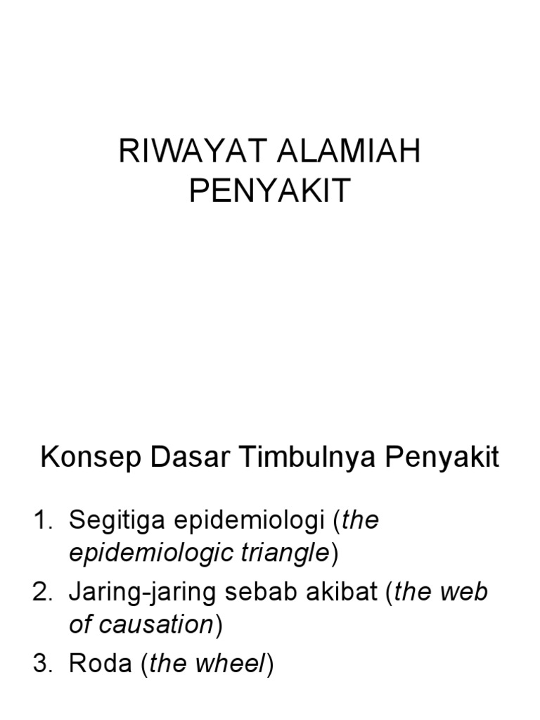 Riwayat Alamiah Penyakit | PDF