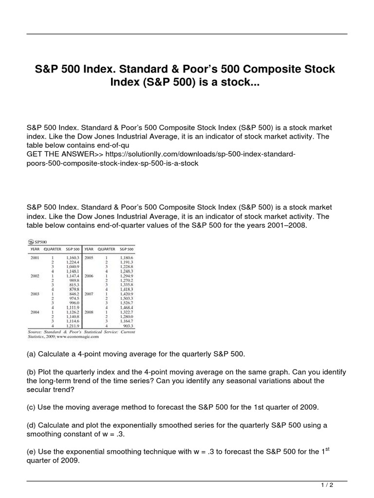 SP 500 Index Standard Poors 500 Composite Stock Index SP 500 Is A Stock ... SP 500 Index Standard Poors 500 Composite Stock Index SP 500 Is A Stock ...