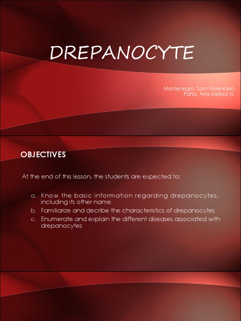 Understanding Drepanocytes and Associated Diseases | PDF