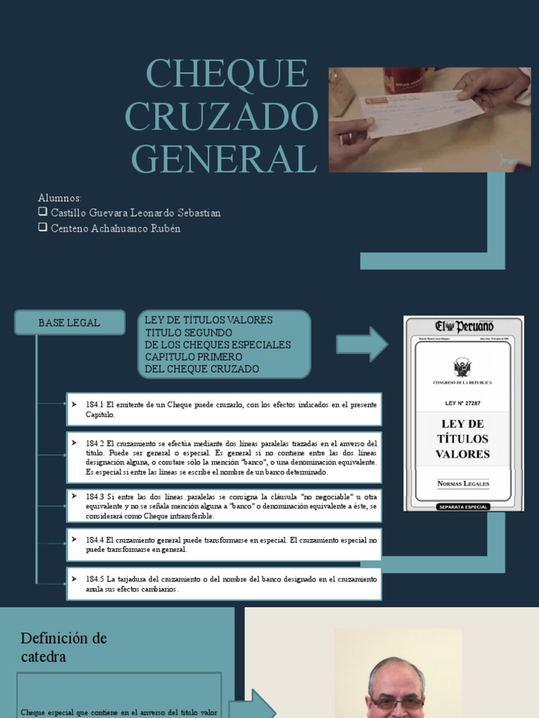 Guía del Cheque Cruzado General | PDF | Cheque | Servicios (economía)