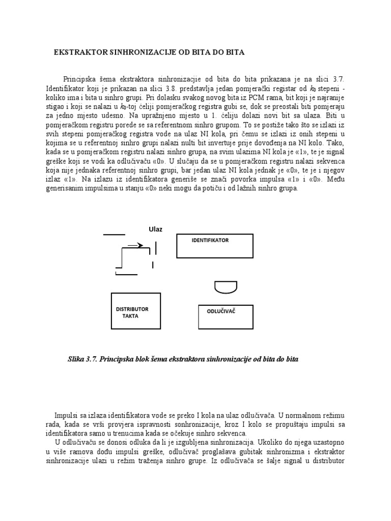 Ekstraktor Sinhronizacije Od Bita Do Bita | PDF