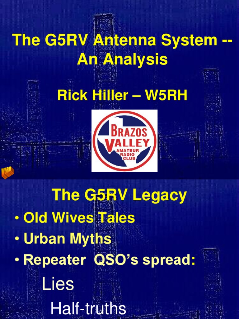 G5RV Antenna System Analysis Guide | PDF