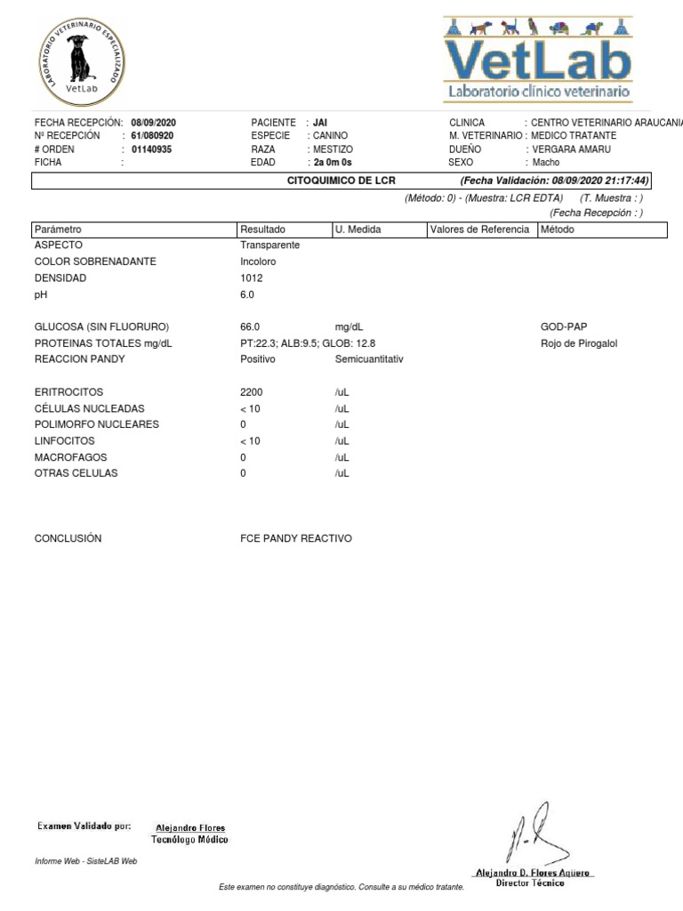 Citoquimico LCR Jai PDF | PDF