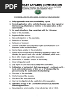CAC Form 1.1: Company Registration Guide | PDF | Notary Public | Common Law