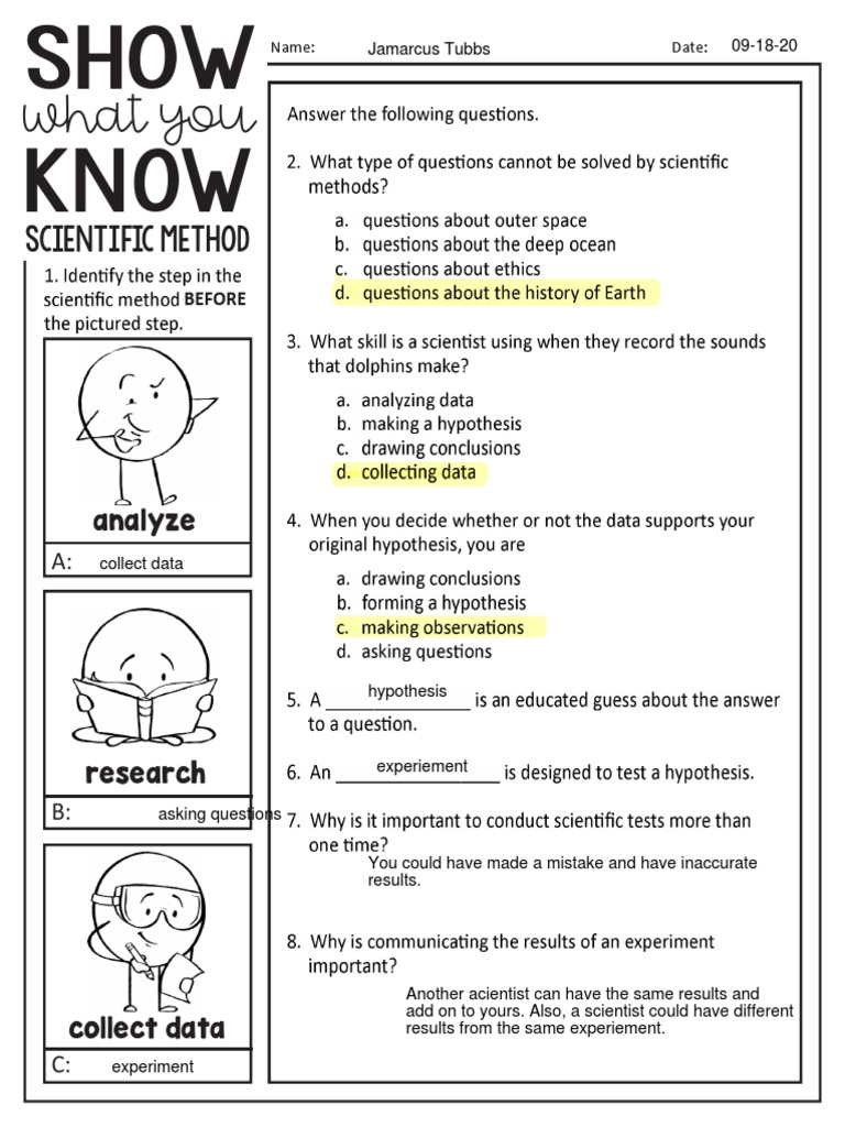Scientific Method Review | PDF