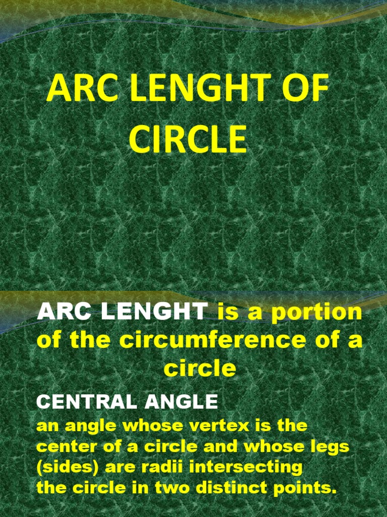Arc Length Formulas and Examples | PDF | Angle | Trigonometry