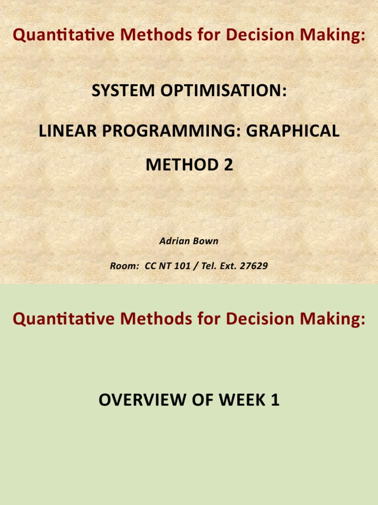 Topic 6 Linear Programming Graphical Method 2 Pdf Linear Programming Mathematical