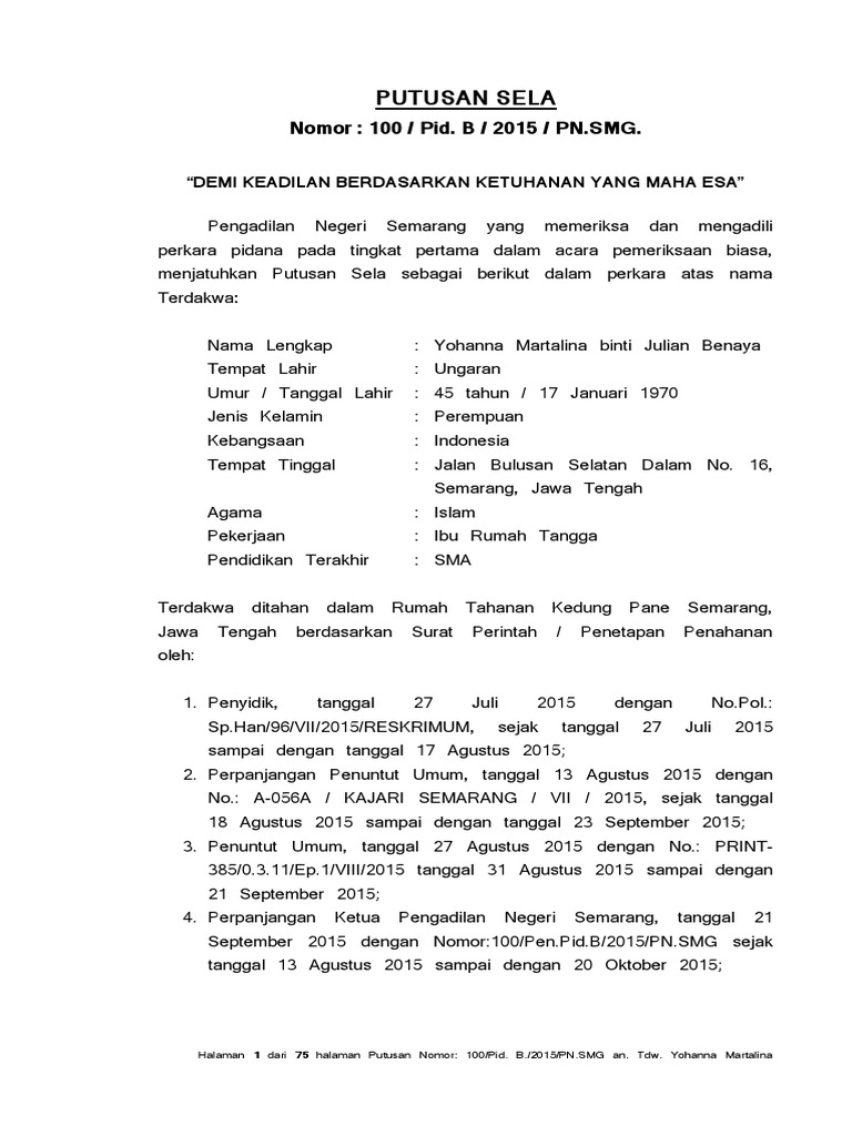 Putusan Sela Fix | PDF