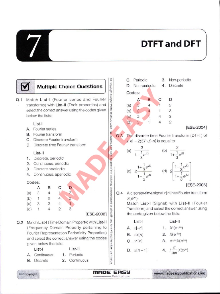 DTFT and DFT | PDF