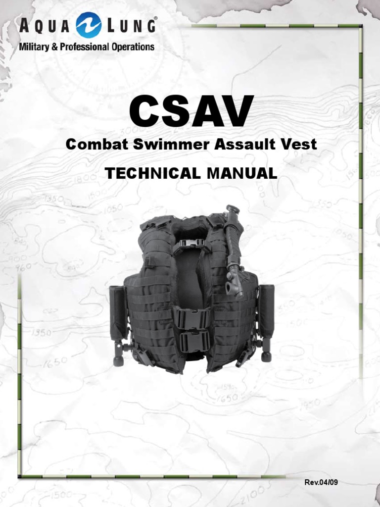 Combat Swimmer Assault Vest Technical Manual | PDF | Scuba Diving ...