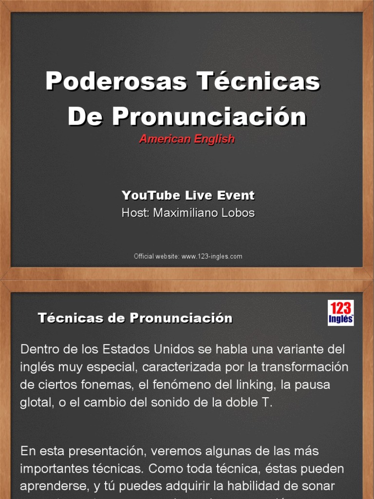 Técnicas de Pronunciación en Inglés | PDF