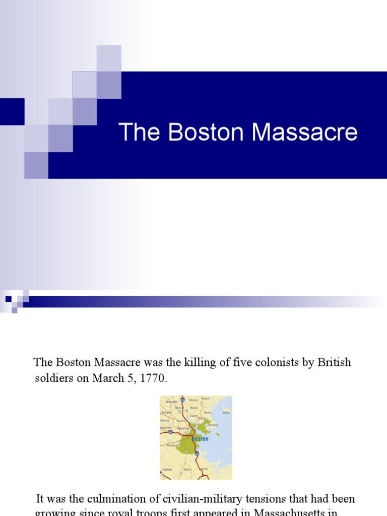 Boston Massacre: Key Events and Trials | PDF