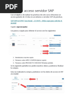 Guía Rápida para Ingresar a SAP | PDF