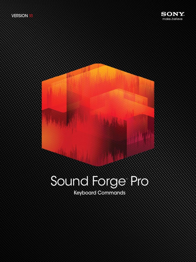Sound Forge Pro: Keyboard Commands | PDF | Computer Keyboard | Double Click
