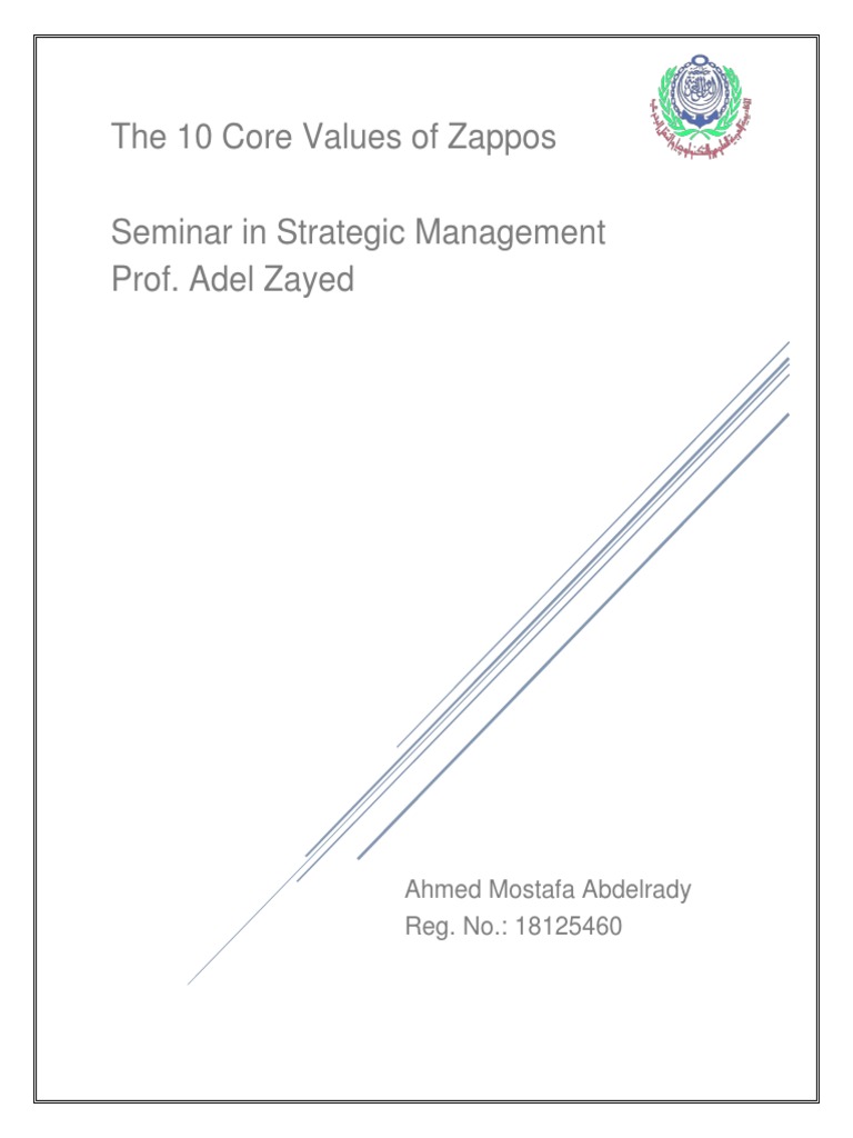 The 10 Core Values Of Zappos Pdf Zappos Value Ethics