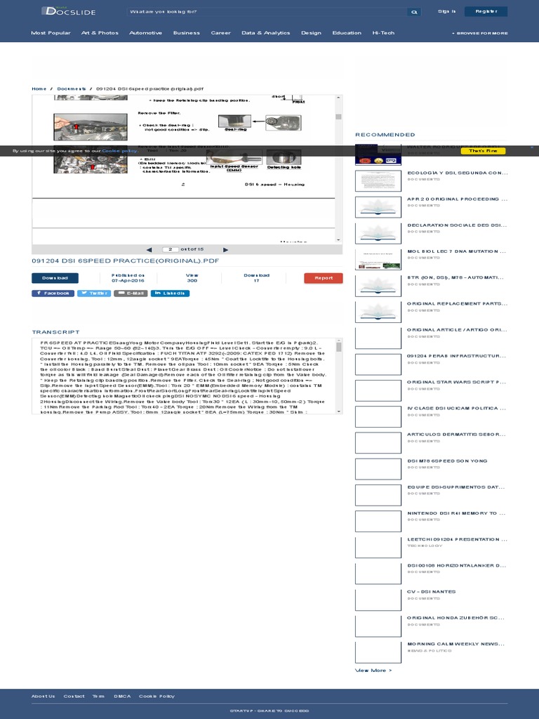 DSI 6speed Practice (Original) PDF | PDF | Mechanical Engineering ...