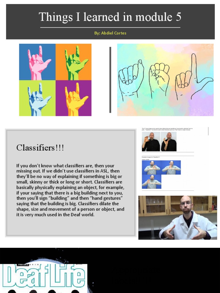 Things I Learned in Module 5: By: Abdiel Cortes | PDF | Hearing Loss ...